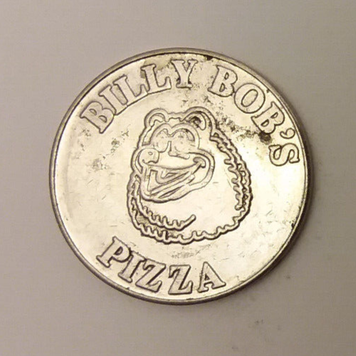 Billy Bob's Pizza Arcade Game Token 24mm | eBay