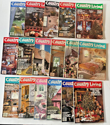 Country Living Magazines Incorporating AMERICAN HOME ~1986-1987-1988 ...