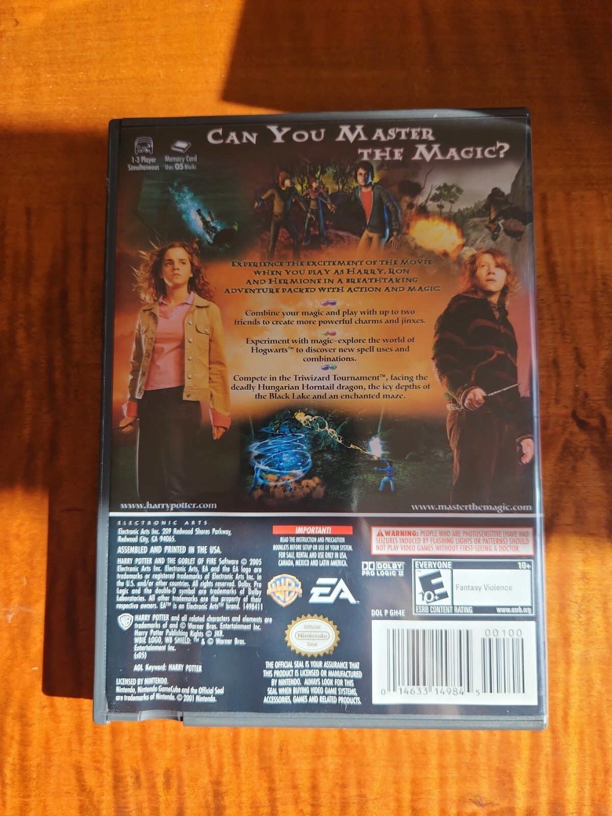 Harry Potter and the Goblet of Fire (Nintendo GameCube, 2005) Complete ...