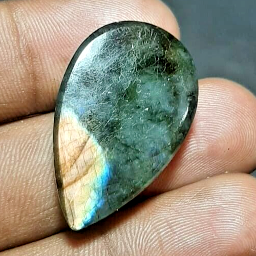 Natural Labradorite Purple Flash Stone, Natural Cabochon Gemstone 32Ct ...