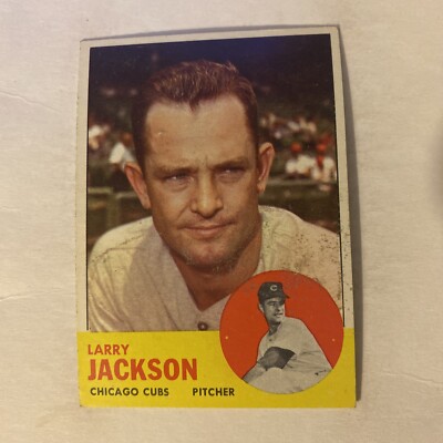 1963 Topps Baseball Larry Jackson Chicago Cubs Card #95 | eBay