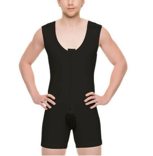 Isavela Male Post Surgical (Stage 1) Compression Body Suit w/ Zipper ...