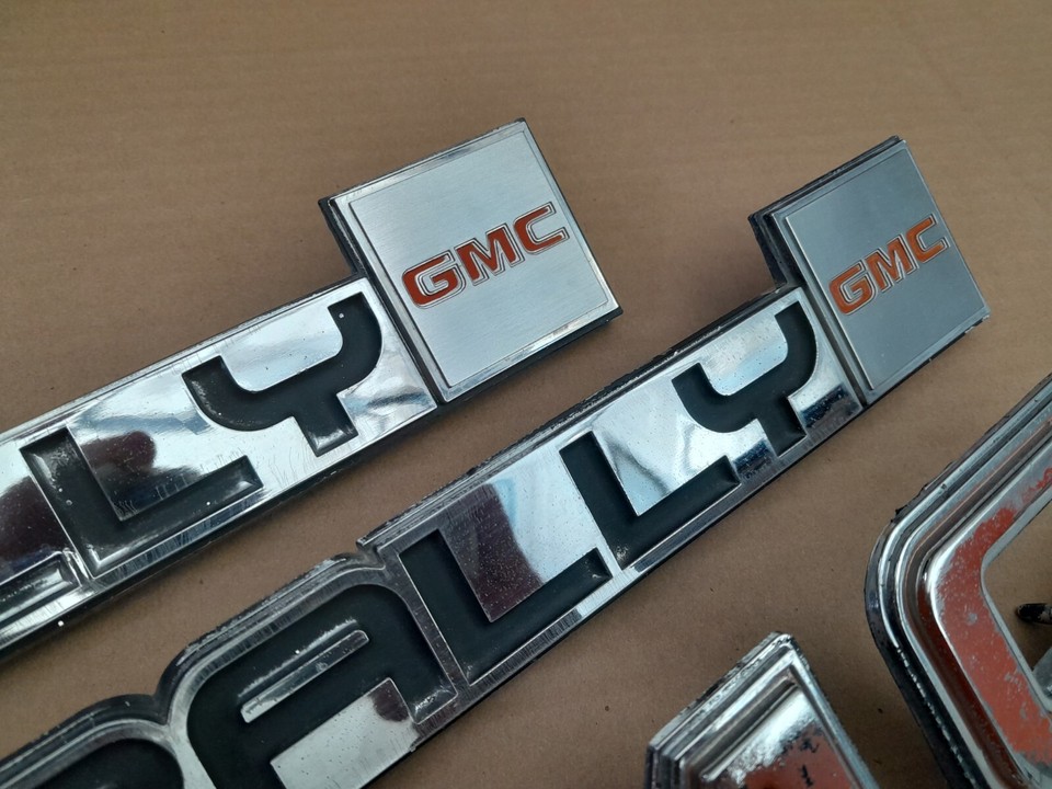 85-95 GMC G-Series RALLY VAN Emblem Badge SET (100% OE) | eBay