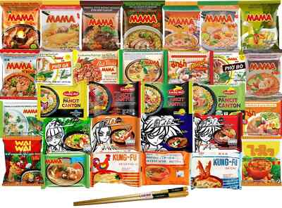 20 Instant Noodle Ramen Noodles Variety Pack of Soup Packets Samyang ...
