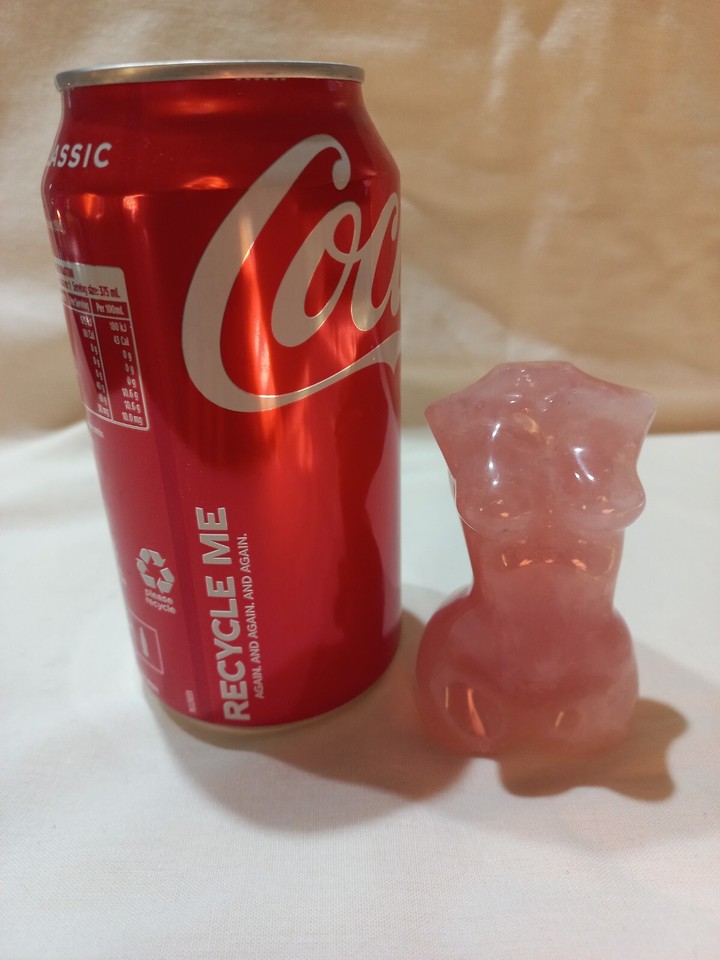 LOVELY ROSE QUARTZ CRYSTAL CARVED INTO FEMALE/WOMAN SHAPE | eBay Australia
