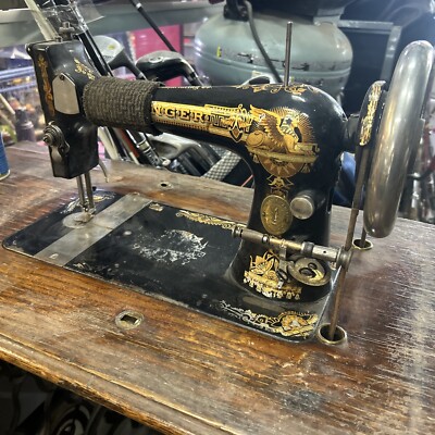 Antique 1891 Singer Treadle Sewing Machine Model 27 Original W/Hardware ...