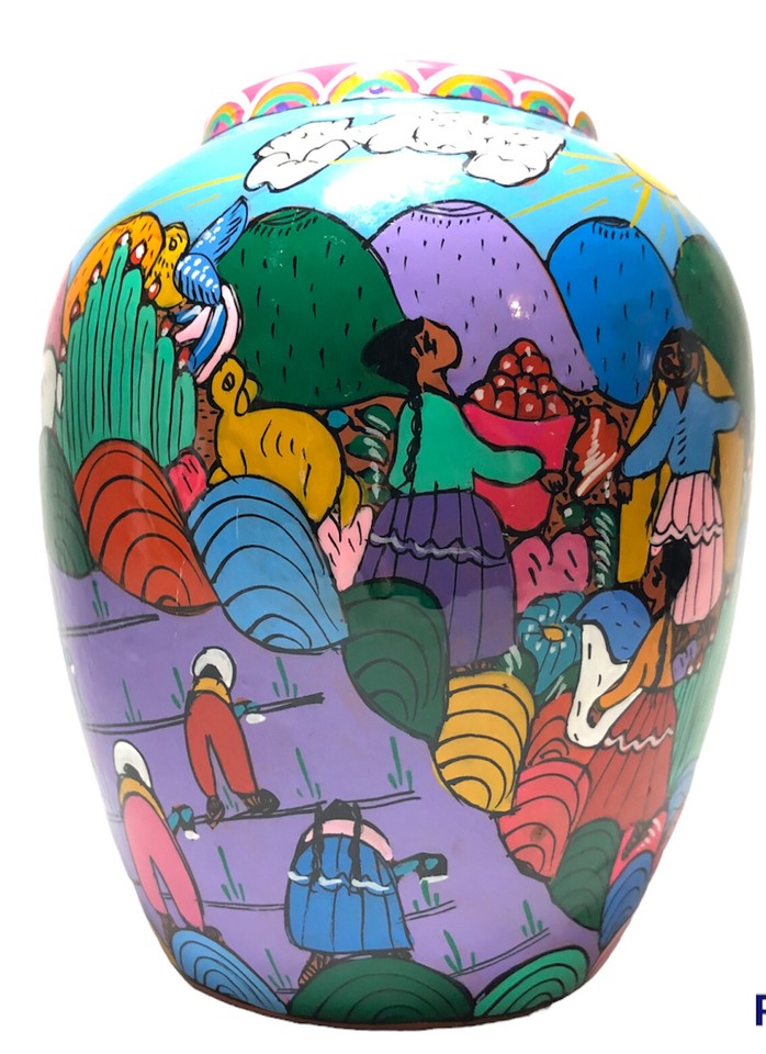 Beautiful hand-painted handmade vase | eBay