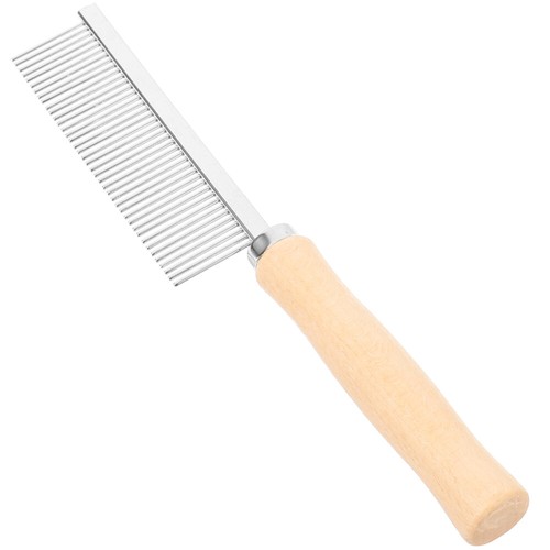 Matted Pet Cat Comb Wooden Handle Single Row Combing Smoothing | eBay