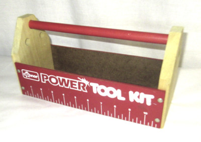 Vintage Connor Kids Power Tool Kit Jr Carpenter wooden take a long box ...