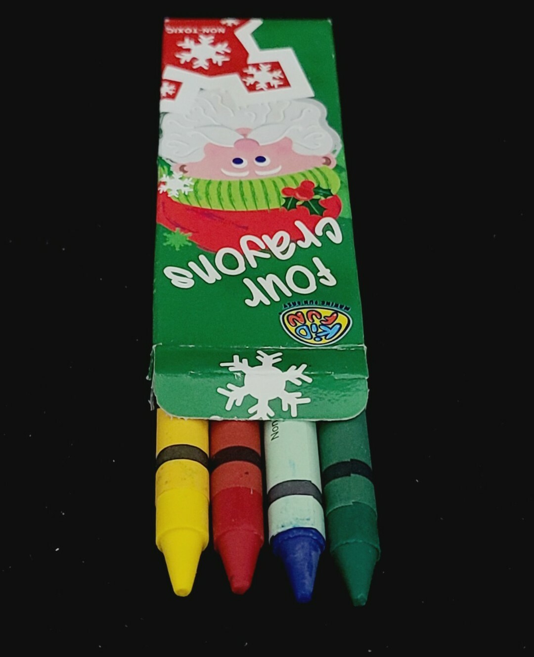 Lot of 24 Christmas Santa Xmas Crayons Party - 4 Assorted Color Crayons ...