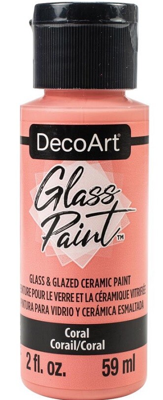 DecoArt Glass Paint Opaque Glass & Glazed Ceramic Paint 2oz ~ PICK YOUR ...