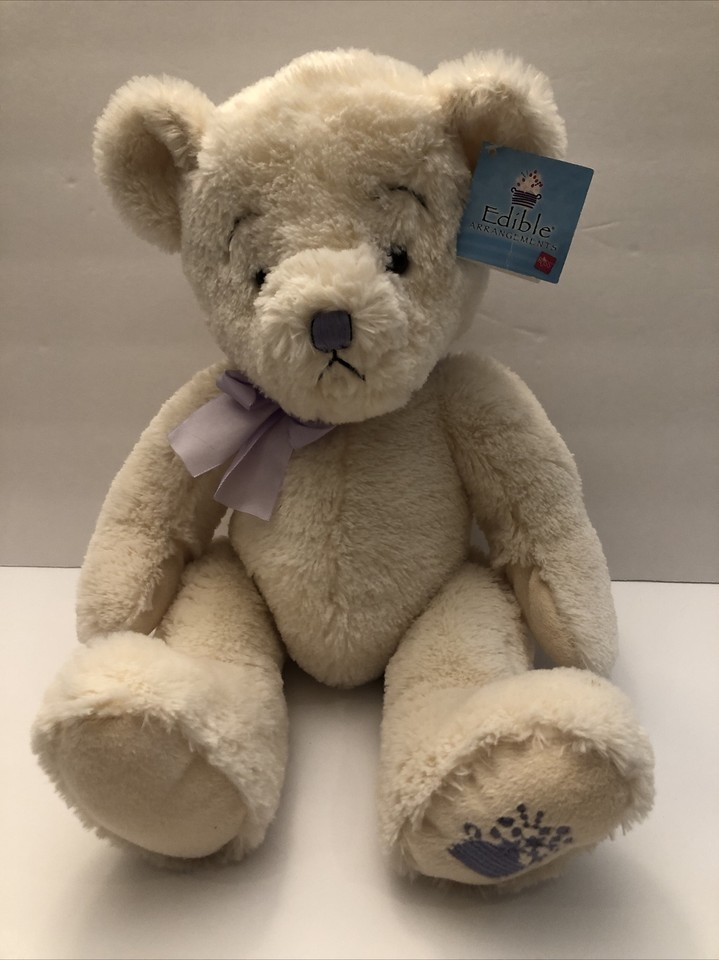Edible Arrangements ANYA 17” RUSS Bear Plush Toy Teddy with Bow Great ...