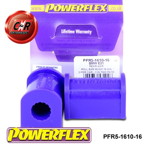 Powerflex Rear ARB Bushes 16mm for BMW E9 2.5CS-3.0CSL (1968-1975) PFR5 ...