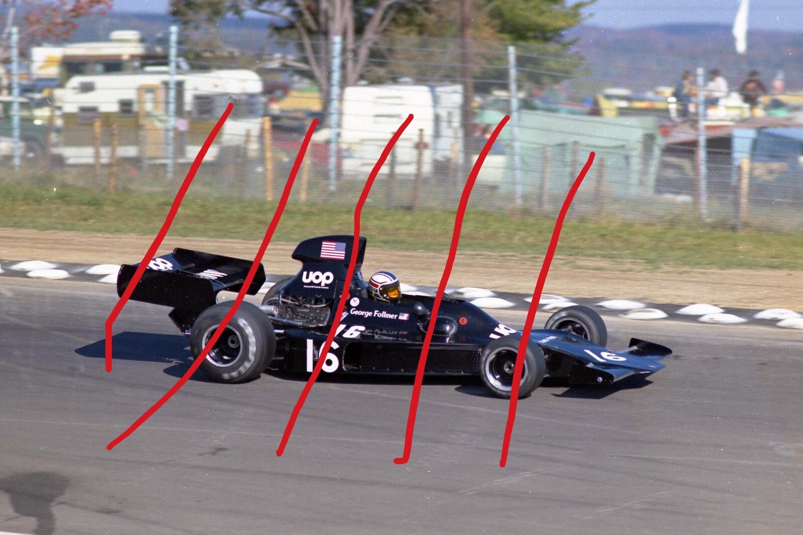 1973 United States Formula One Grand Prix George Follmer UOP Shadow ...