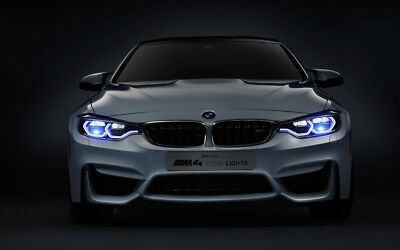 Cars 2015 bmw m 4 iconic lights Desk Mat Stitched | eBay