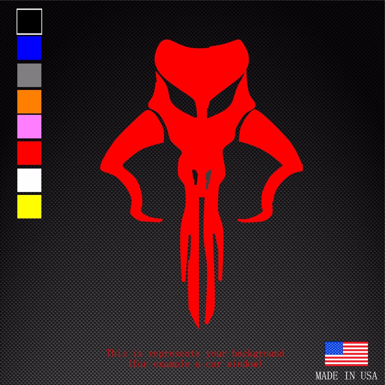 Star Wars Boba Fett Mandalorian BANTHA Sticker Vinyl Decal window ...