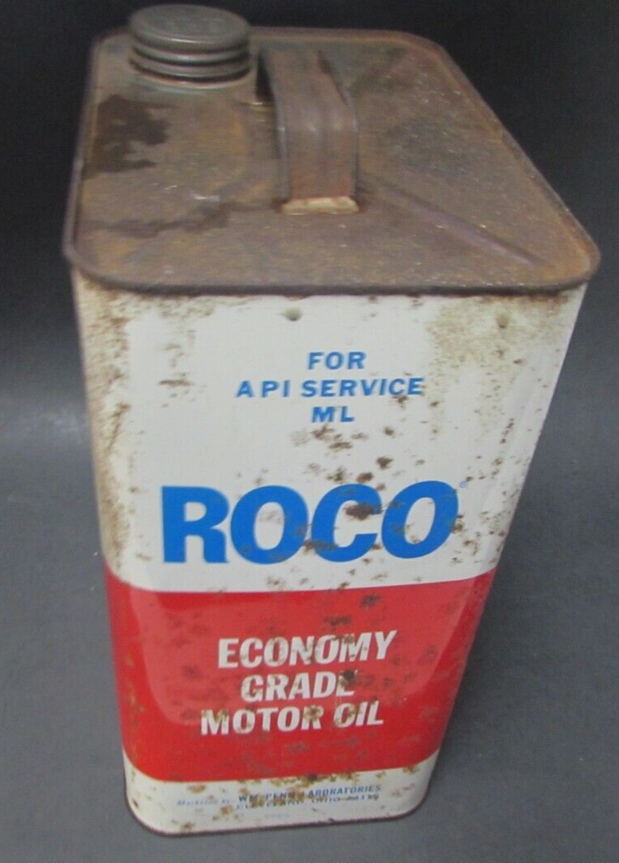 VINTAGE - ROCO ECONOMY GRADE MOTOR OIL - 2 GALLON CAN - VERY GOOD | eBay