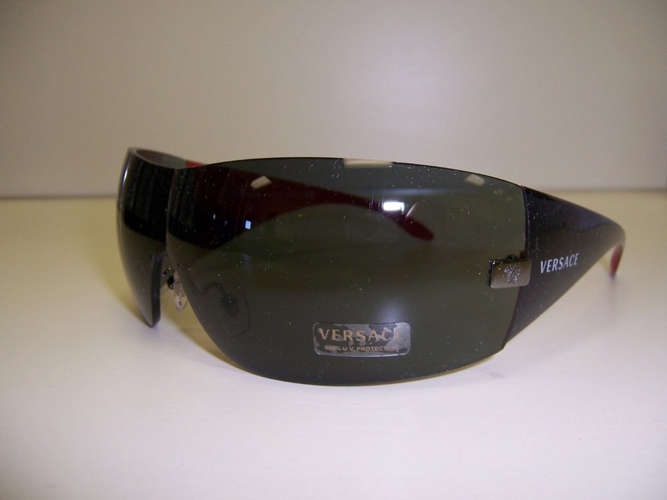 NEW VERSACE Sunglasses VE2054 VE 2054 100187 GUNMETAL/GRAY AUTHENTIC | eBay