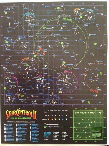 Star Control II 2 for 3DO Star Maps - 1 each of 2 (before and after) | eBay