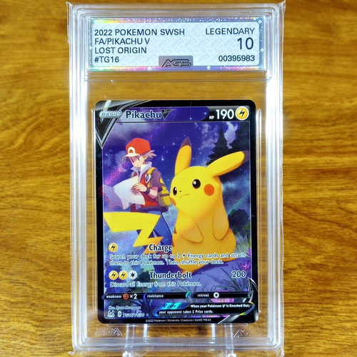 Pokemon Lost Origin Pikachu V TG16/TG30 AGS Legendary 10 Full Art Holo ...