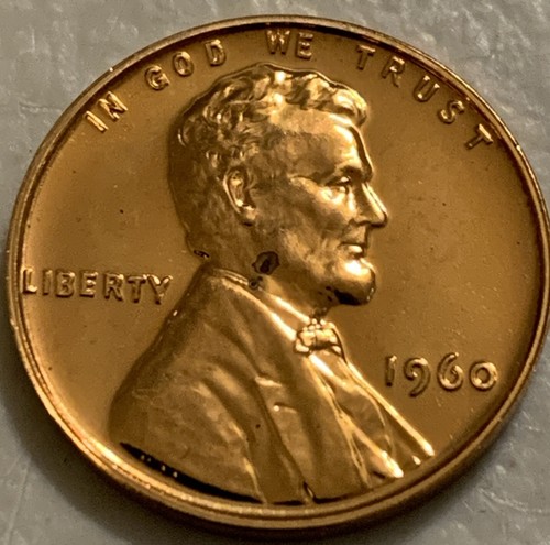 1960 Small Date Proof Lincoln Memorial Penny Choice Proof From US Proof ...
