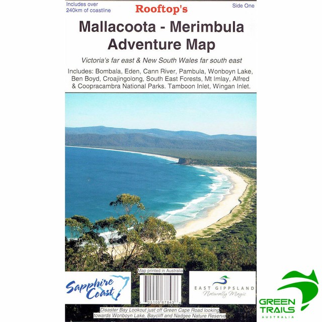 Mallacoota Merimbula Adventure Map - Rooftop Maps for sale online | eBay