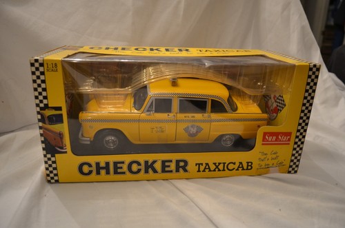 1/18 scale diecast checker cab taxicab by sun star | eBay