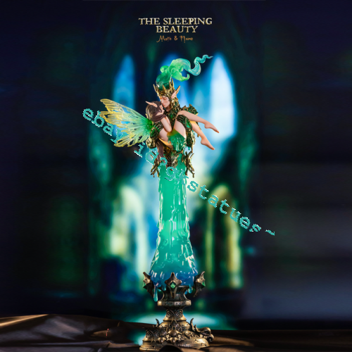 The Sleeping Beauty Moth Flame Green Resin Statue Pre-order H53.4cm ...