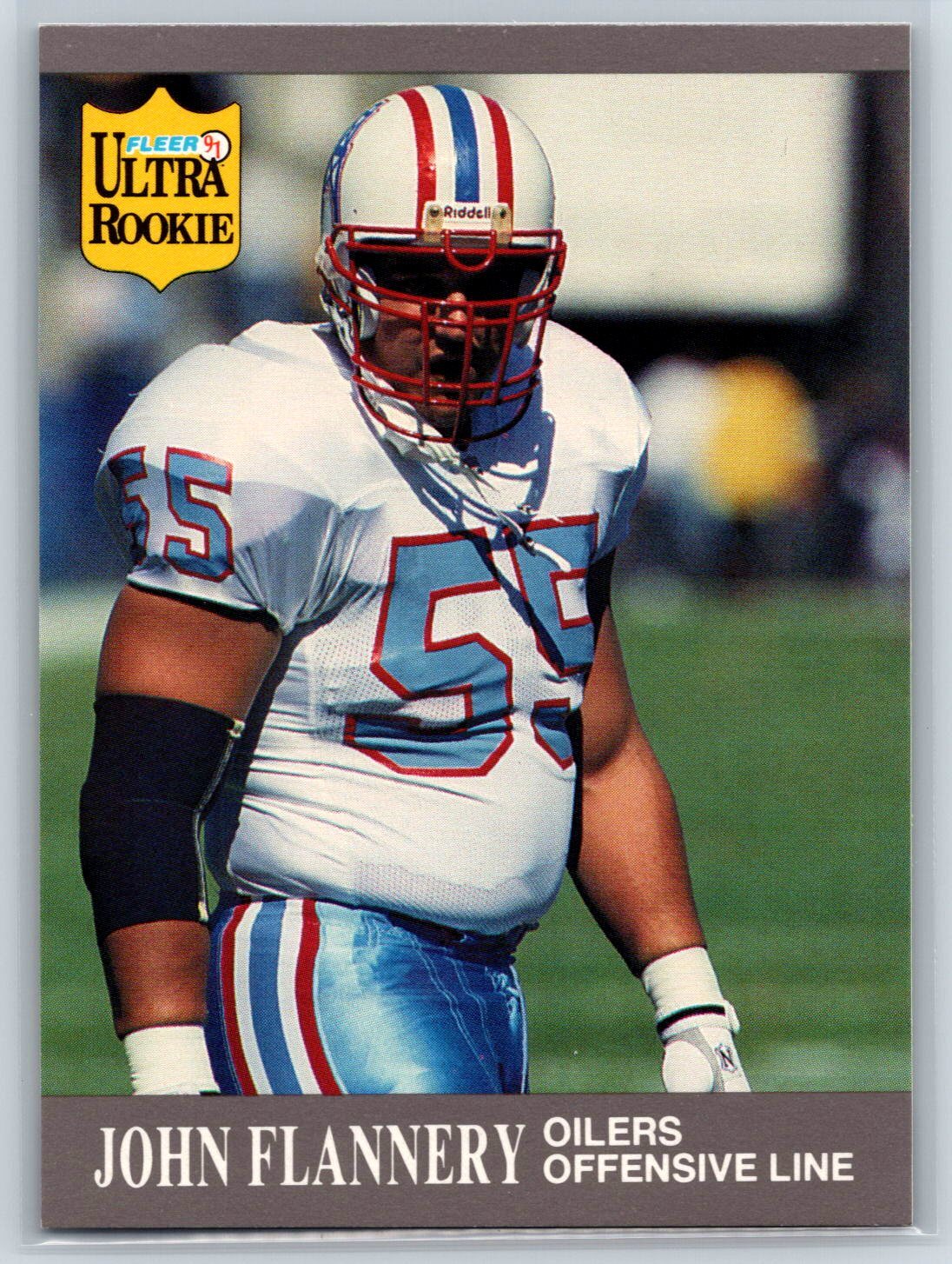 1991 Fleer Ultra Update John Flannery Rookie Houston Oilers RC #U-35 | eBay