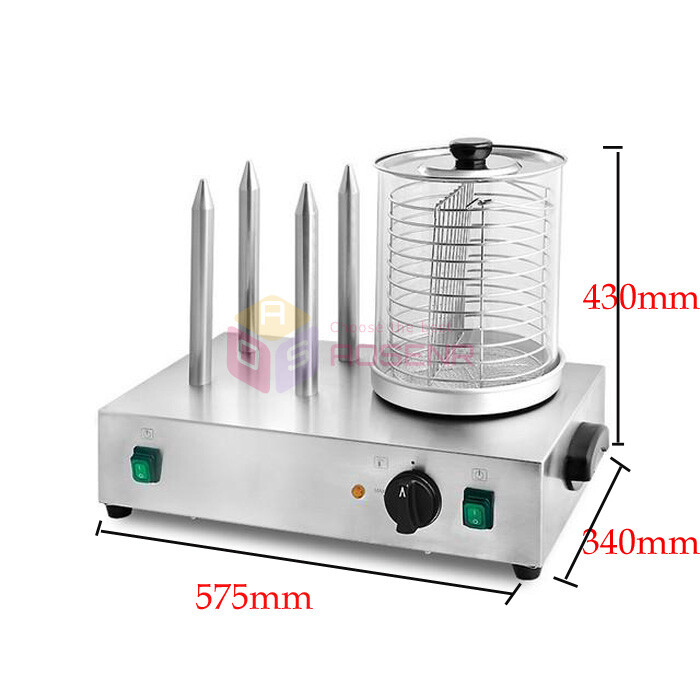 220V Stainless Steel Hot Dog Machine Sausage Bun Warmer Hotdog Steamer ...