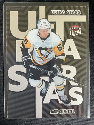 Jake Guentzel 2021-22 Upper Deck Fleer Ultra Stars Acetate Insert Card ...