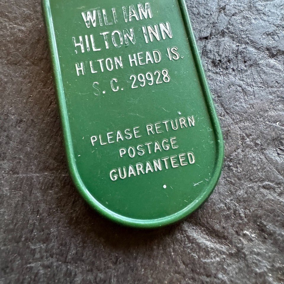Vtg WILLIAM HILTON INN Hotel Key w/ Fob - Hilton Head, South Carolina ...