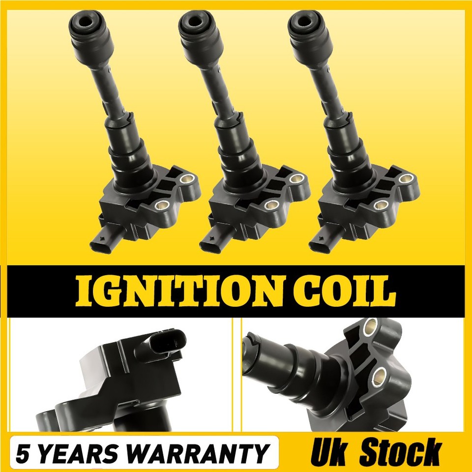 3PCS Ignition Pencil Coil Pack Fits For Ford C-Max Fiesta Focus Mk3 ...