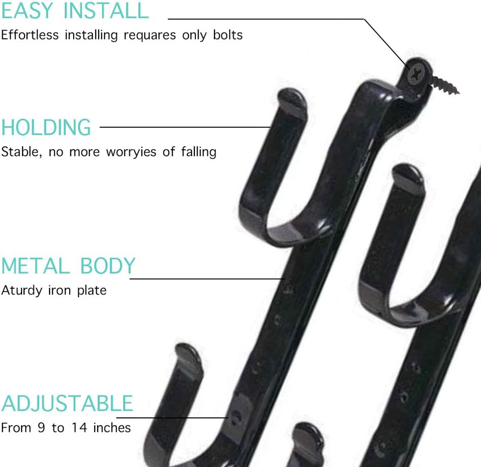 Adjustable Truck Rear Window Gun Rack Firearm Mount for Car Wall Black ...