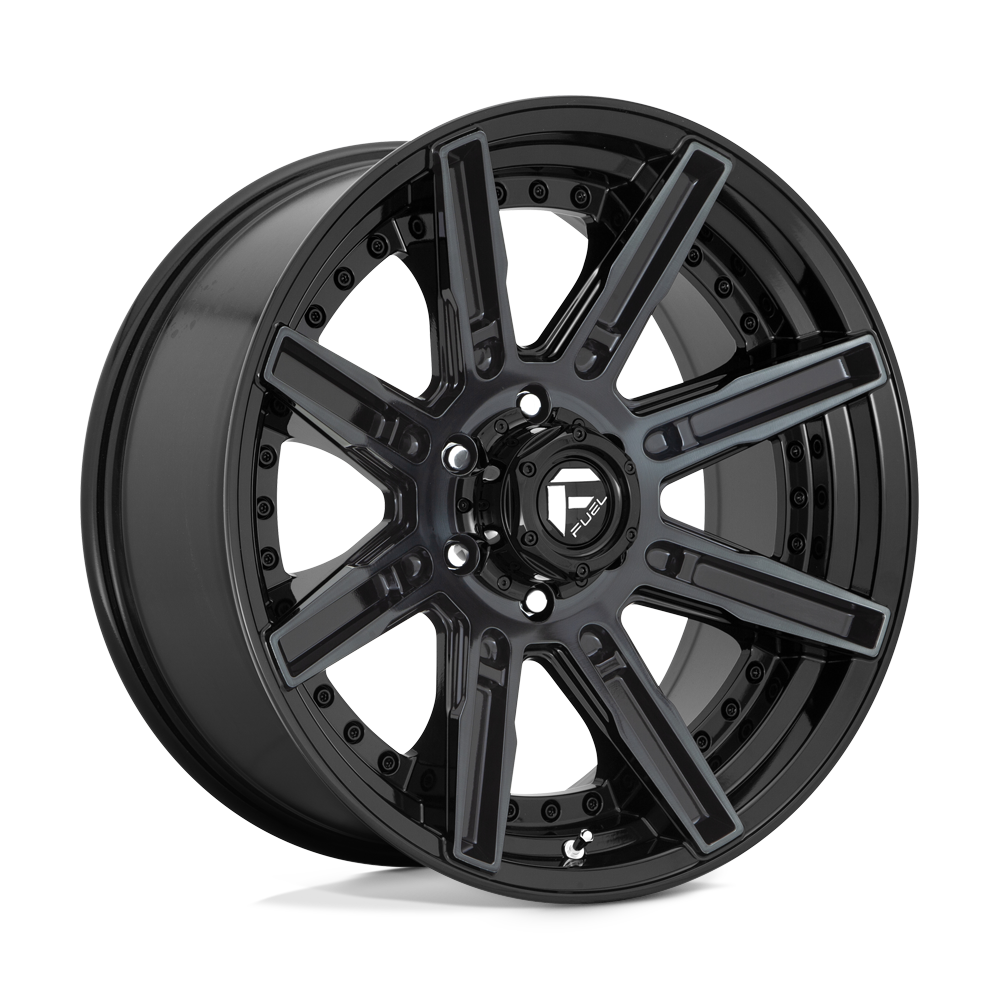 Fuel 1PC D708 Rogue 20x9 6x135 1mm Gloss Machined Double Dark Tint ...