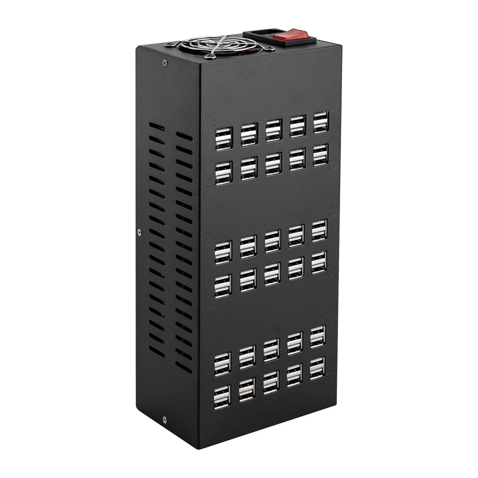 400W 60 Port USB Charger Charging Station Desk Travel iPhone Android ...