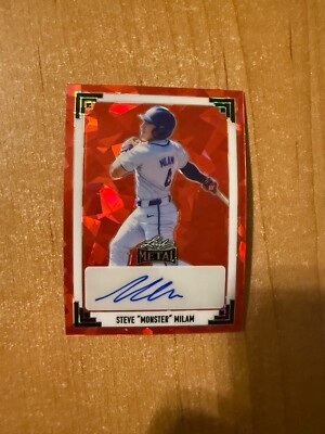 2024 Leaf Metal - Steve Monster Milam - Red Crystal 1991 Auto #d 2/10 ...