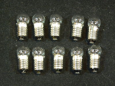 Lionel Trains Light Bulbs # 50 Screw Base 7.5 Volt - Clear | eBay