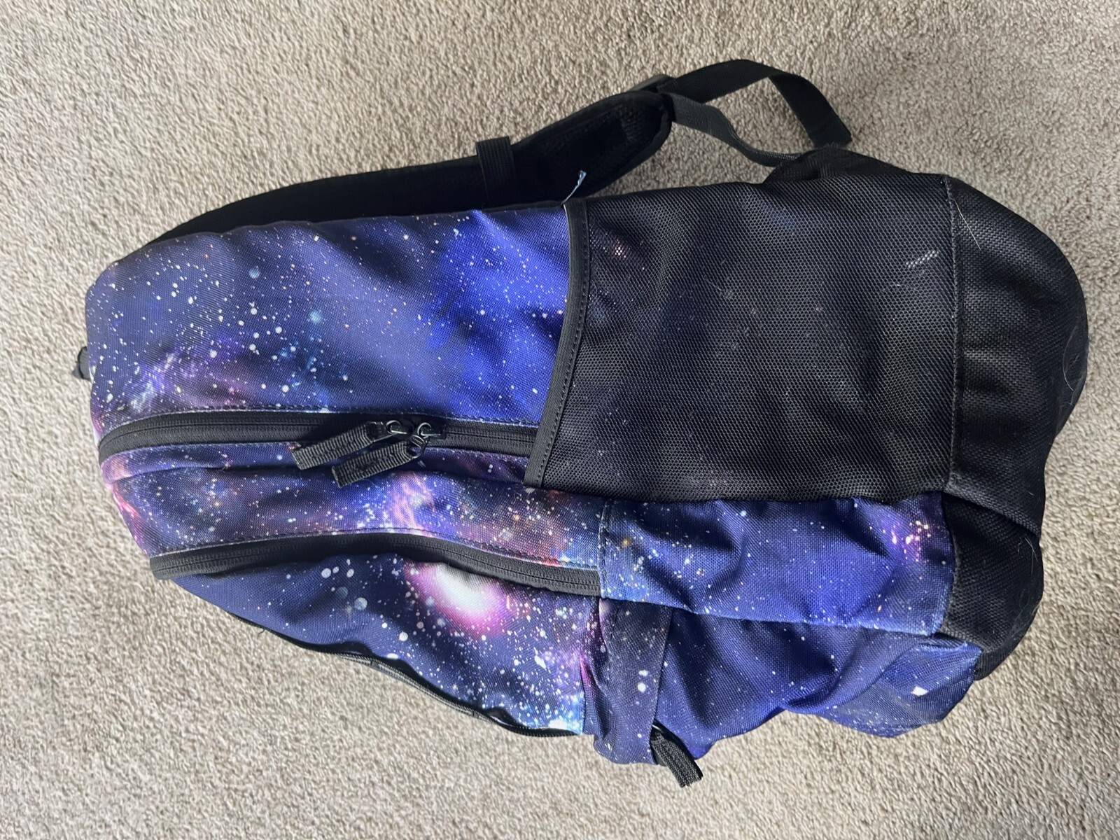 Lands End Kids Classmate Large Backpack, Vibrant (Blue/Purple Galaxy ...