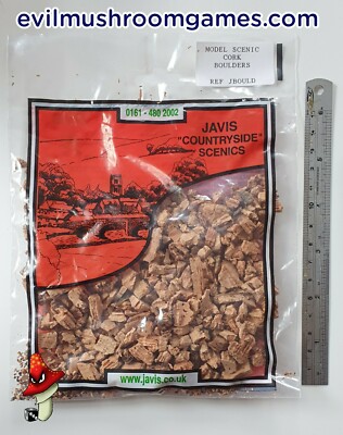 Cork Boulders, Model Railway Scenic Scatter Rocks wargames Javis JBOULD ...