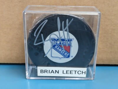 Brian Leetch New York Rangers - NHL HOCKEY PUCK Signed AUTOGRAPHED ...