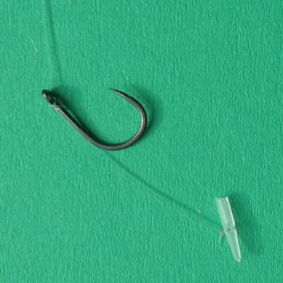 5 x 20lb Carp hair fishing rigs with bait stop hooks 6-10 barbless ...
