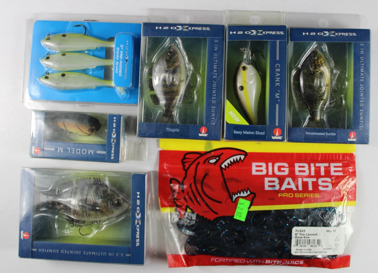 H2O Xpress Jointed fishing lures lot of 7 New in box Rapala | eBay
