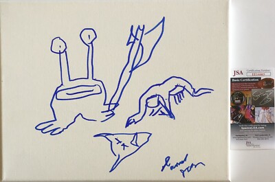 Daniel Johnston Original Art Signed Autographed 11x14 Canvas Sketch JSA ...