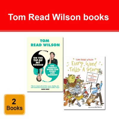 Tom Read Wilson 2 Books Set On the Tip of My Tongue, Every Word Tells a ...