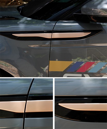 4×Rose Gold ABS Door Side Fender Panel Cover For LR Range Rover Evoque ...