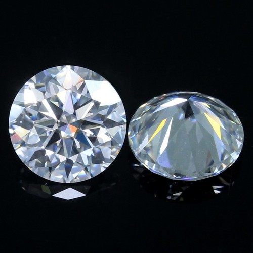 Natural 1.10 Ct+ DE Color VVS1 5.5x5.5 mm Round Brilliant Cut Pair ...