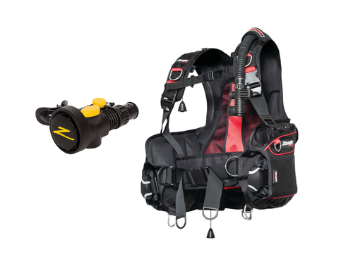 Zeagle Resort + with Inflator Hose and RE Valve with Octo Z II Black | eBay