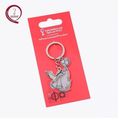 FIFa World Cup Qatar 2022 mascot La'eeb keychain football soccer ...