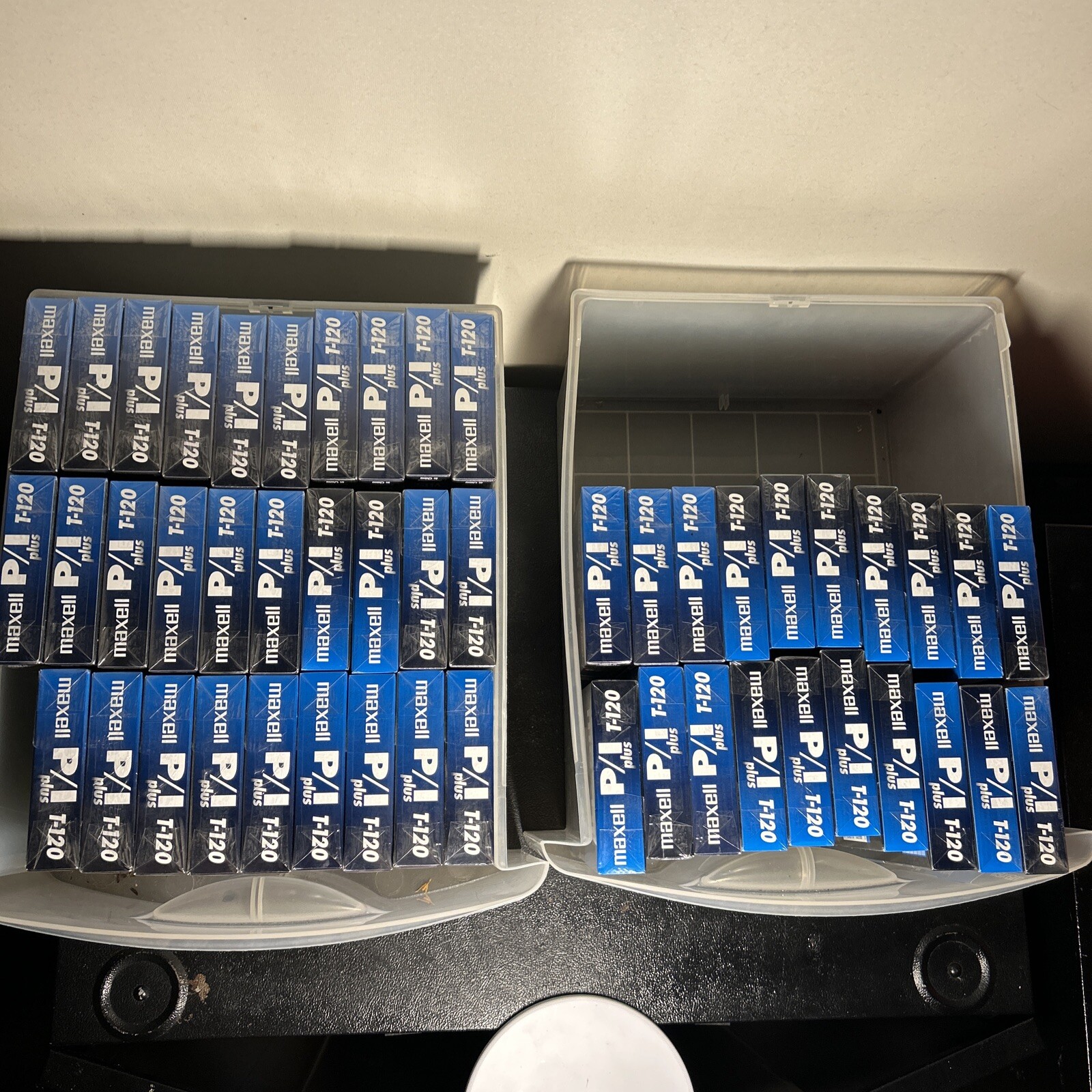 Lot Of 5 Maxell VHS Tapes P/I Plus T-120 Time Lapse Recording Blank ...